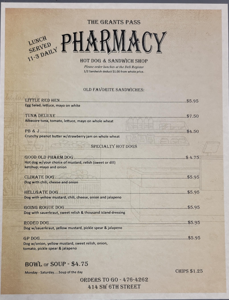 Historic Soda Fountain · Grants Pass Pharmacy